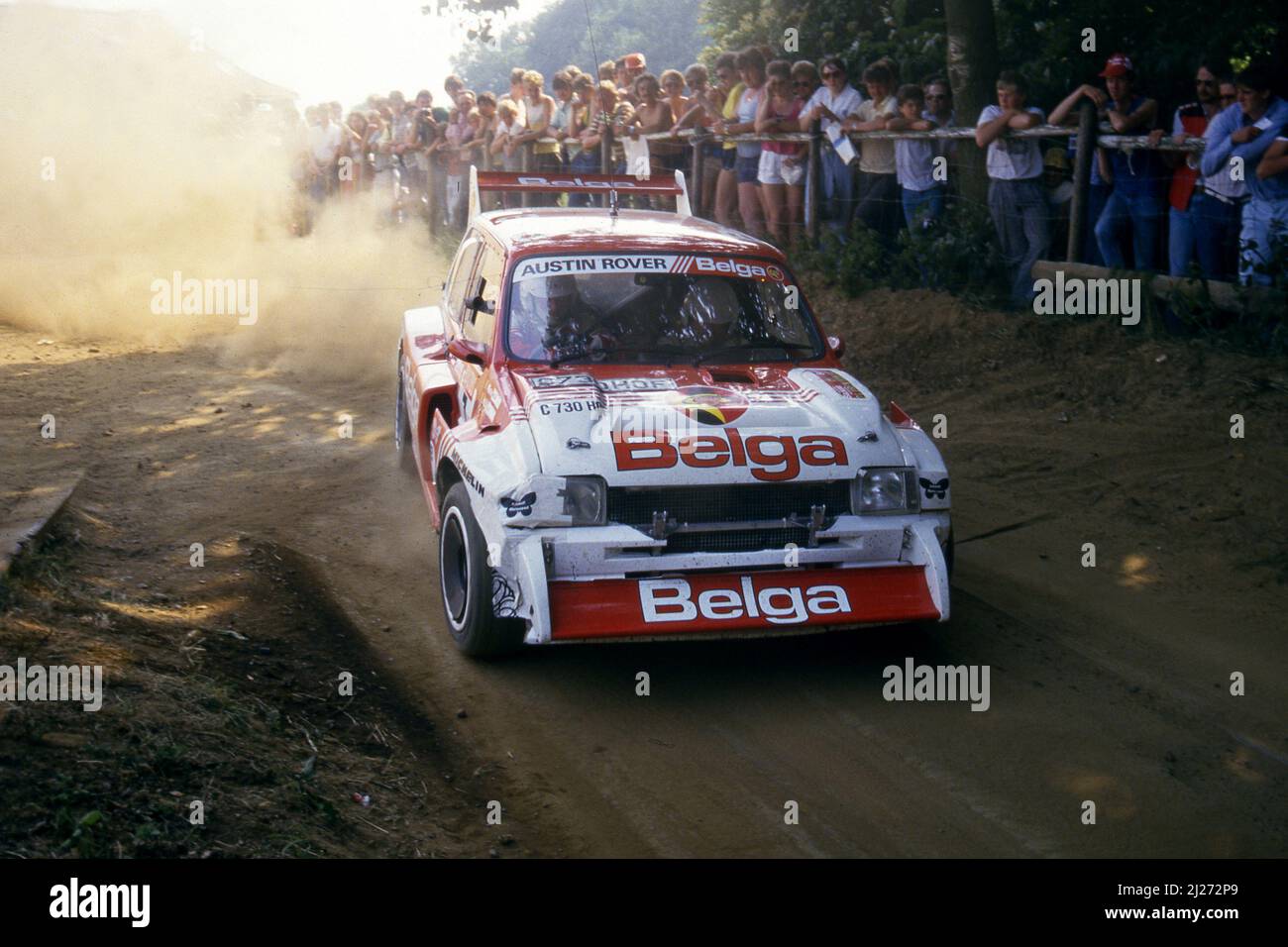 Marc Duez (BEL) Willy Lux (BEL) Austin Rover MG Metro 6R4 GrB Belga ...