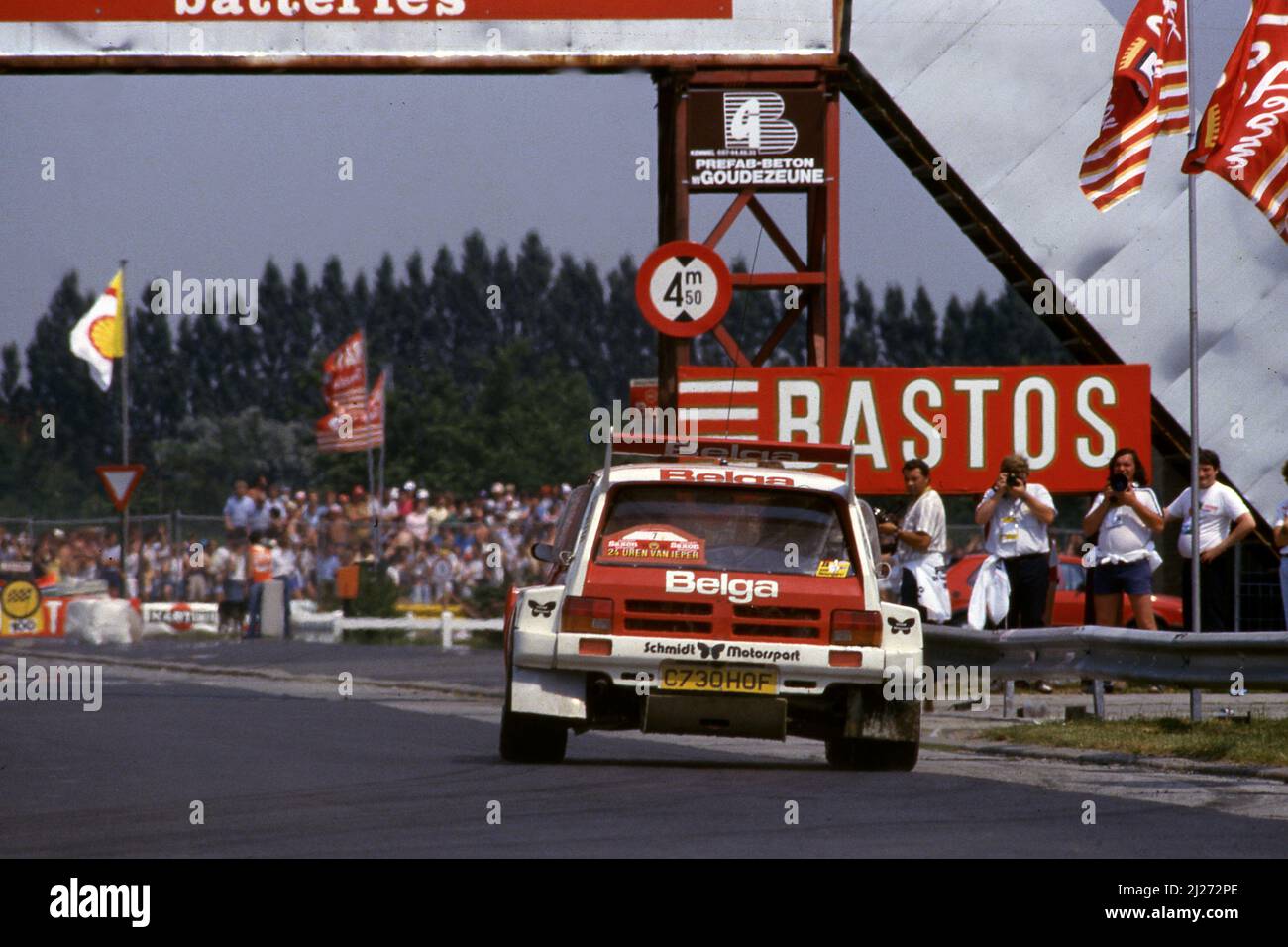 Marc Duez (BEL) Willy Lux (BEL) Austin Rover MG Metro 6R4 GrB Belga ...