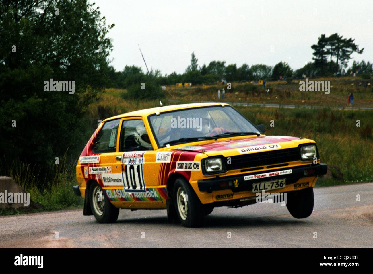 Arto Hakli (FIN) Kari Rissanen (FIN) Toyota Starlet GrA Stock Photo - Alamy