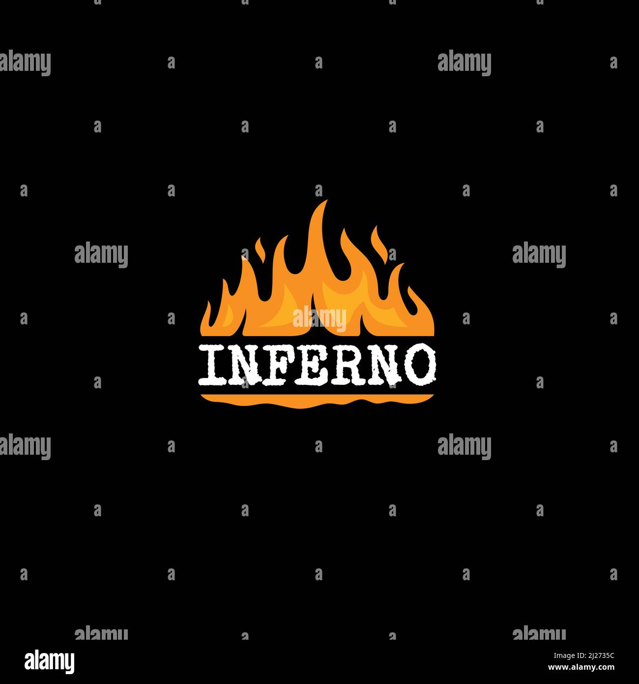 Inferno logo or combination mark design Stock Vector Image & Art - Alamy