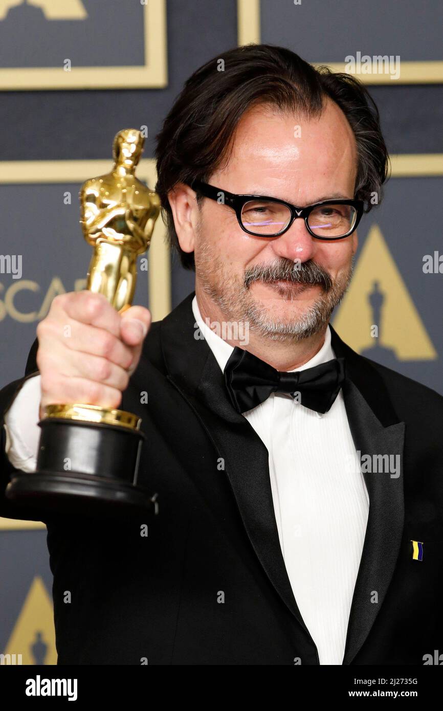 Joe Walker in the press room for 94th Academy Awards - Press Room 2 ...