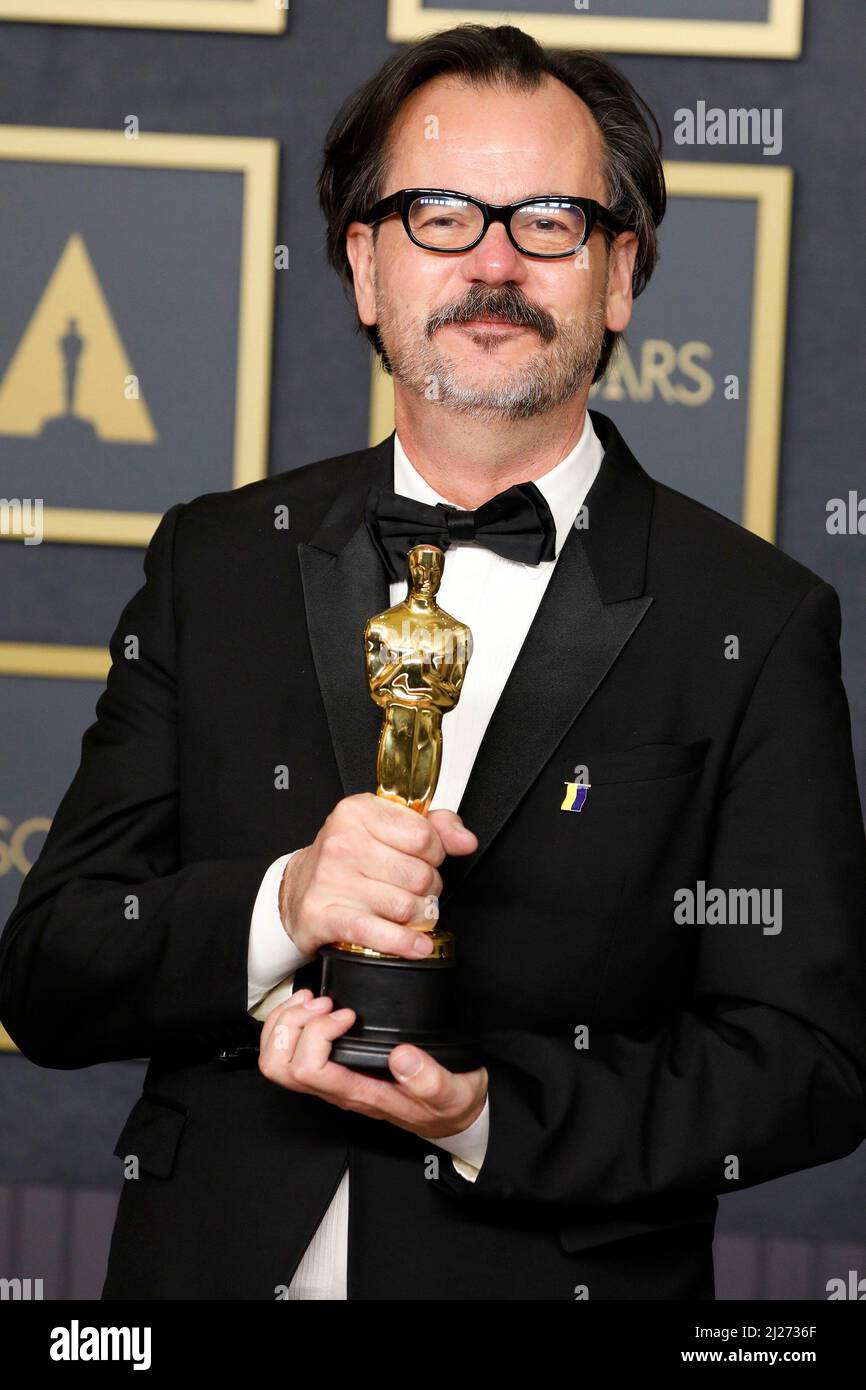 Joe Walker in the press room for 94th Academy Awards - Press Room 2 ...
