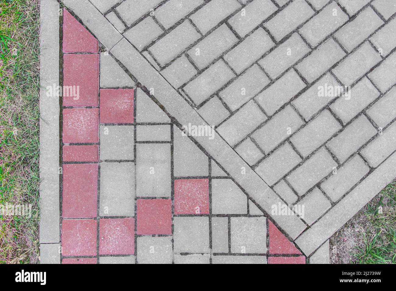 Gray sidewalk tile street stone city road abstract urban pattern color ...