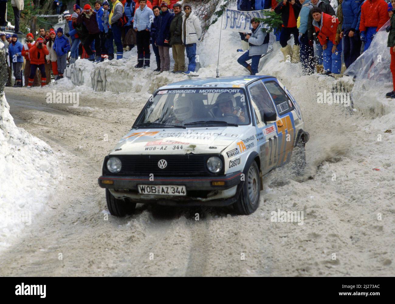 Kenneth Eriksson (SWE) Peter Diekmann (GER) Volkswagen Golf Gti GrA ...