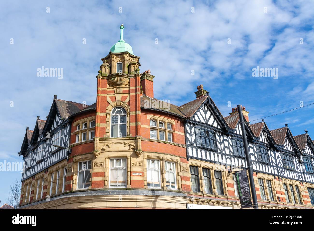 Wigan, Greater Manchester, England - March 15th 2022 - The streets of ...