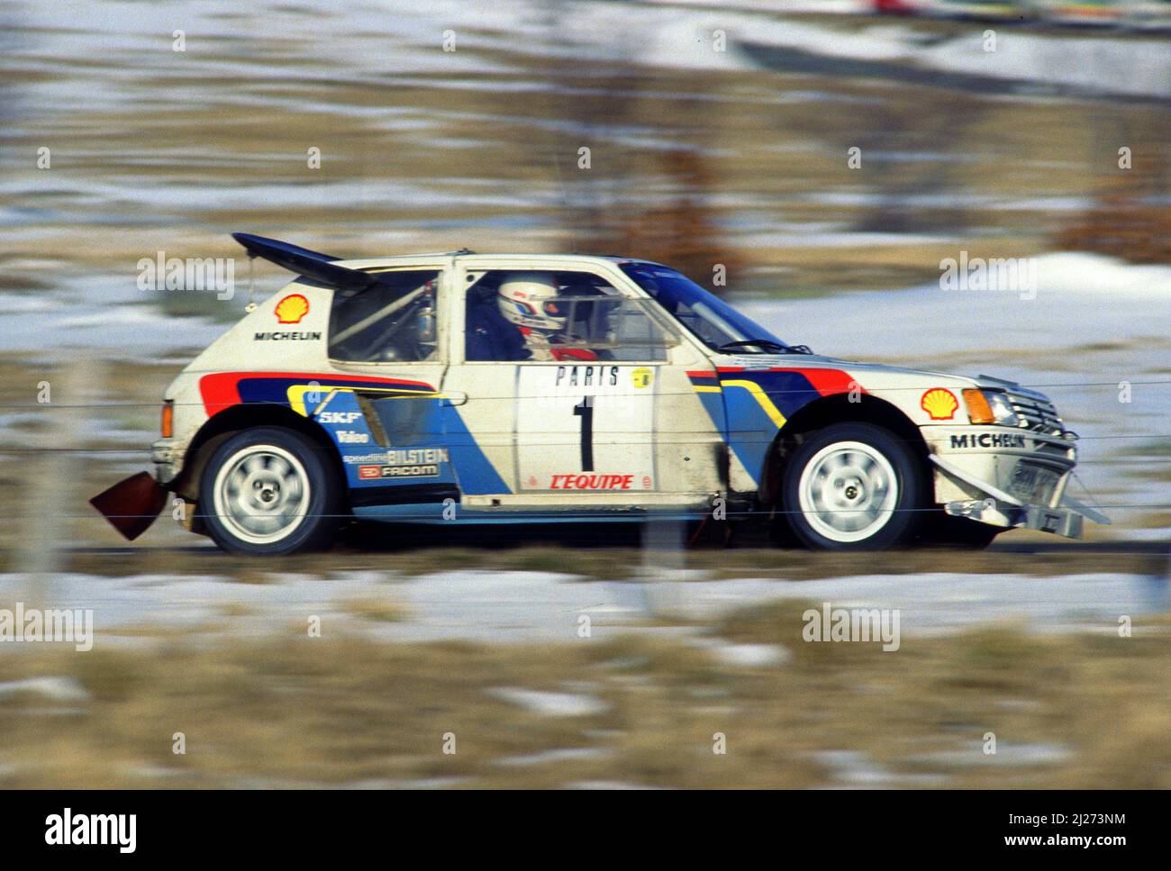 Timo Salonen (FIN) Seppo Harjanne (FIN) Peugeot 205 T16 E2 GrB Peugeot ...