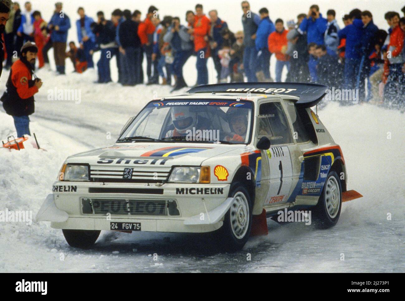 Timo Salonen (FIN) Seppo Harjanne (FIN) Peugeot 205 T16 E2 GrB Peugeot ...