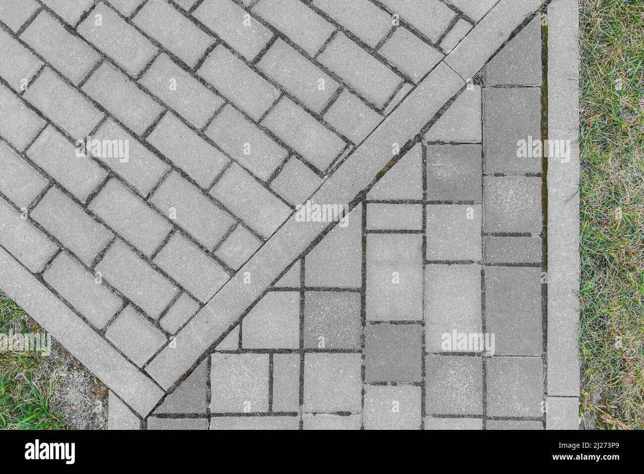 Gray sidewalk tile street stone city road abstract urban pattern design ...