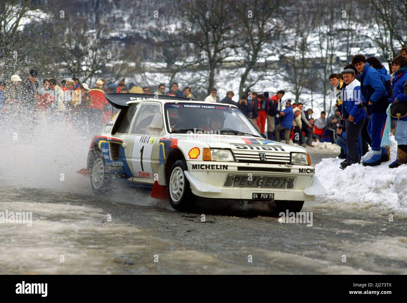 Timo Salonen (FIN) Seppo Harjanne (FIN) Peugeot 205 T16 E2 GrB Peugeot ...