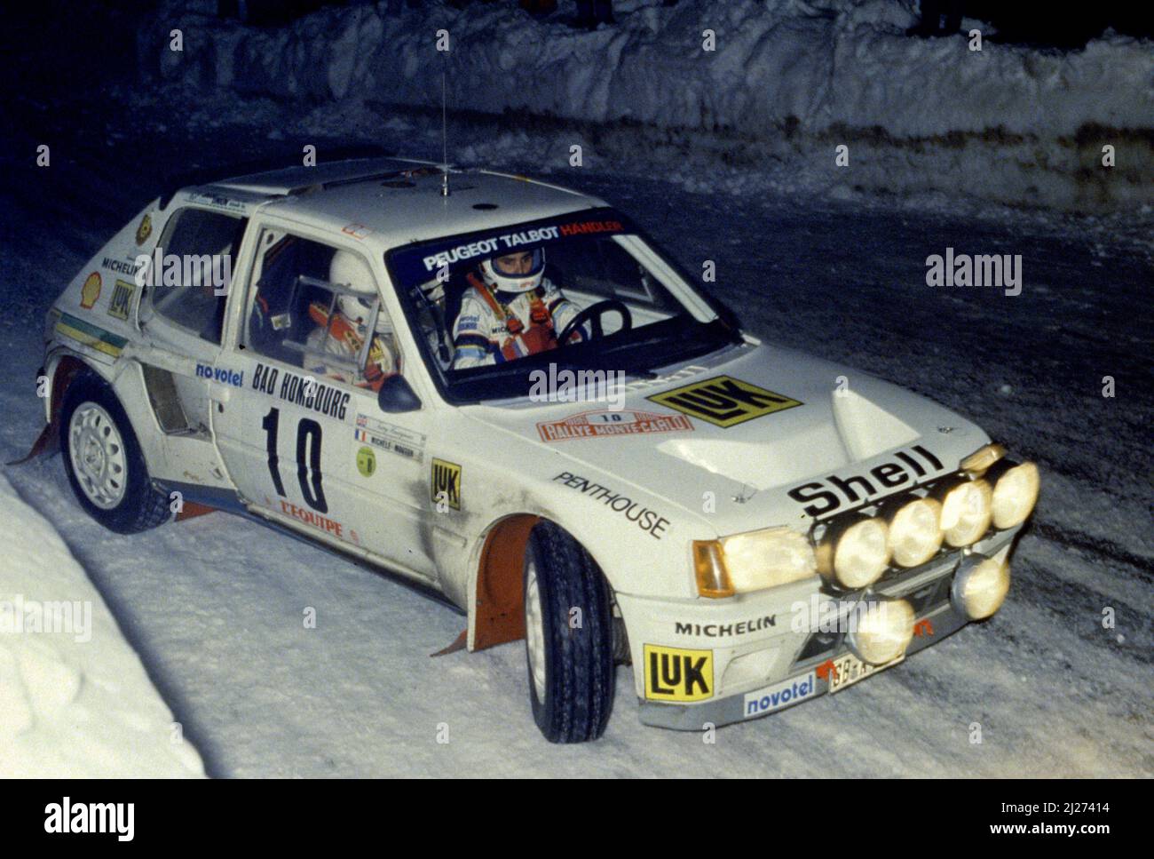 Michele Mouton (FRA) Terry Harryman (GBR) Peugeot 205 T16 GrB Peugeot ...