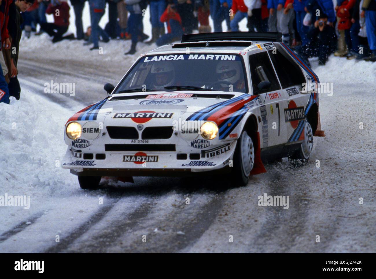 Henri Toivonen (FIN) Sergio Cresto (USA) Lancia Delta S4 GrB Lancia ...
