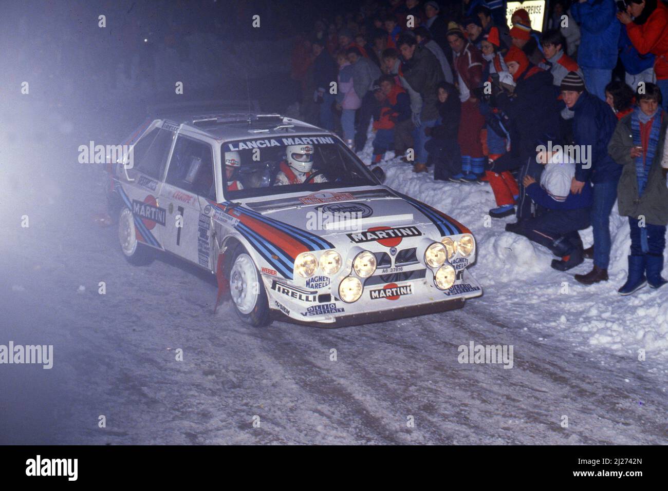 Henri Toivonen (FIN) Sergio Cresto (USA) Lancia Delta S4 GrB Lancia ...
