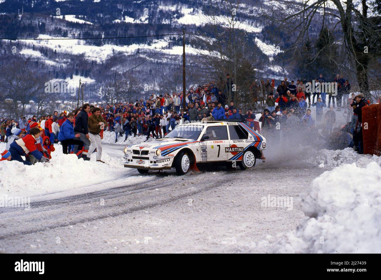 Henri Toivonen (FIN) Sergio Cresto (USA) Lancia Delta S4 GrB Lancia ...