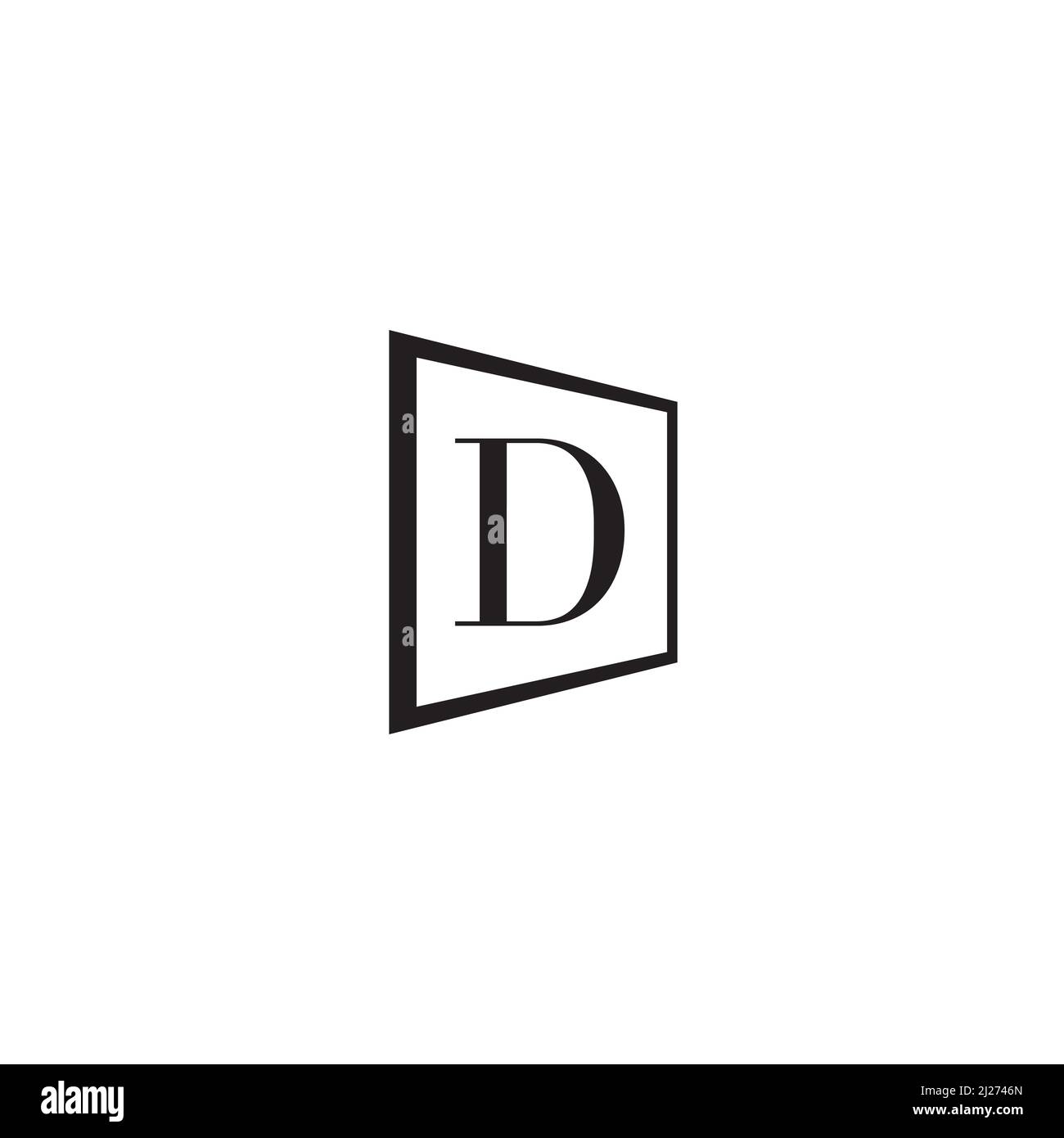 D glass logo Black and White Stock Photos & Images - Alamy