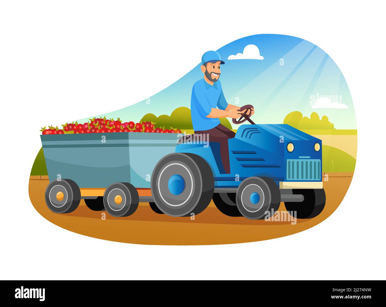 Cartoon trailer hi-res stock photography and images - Alamy