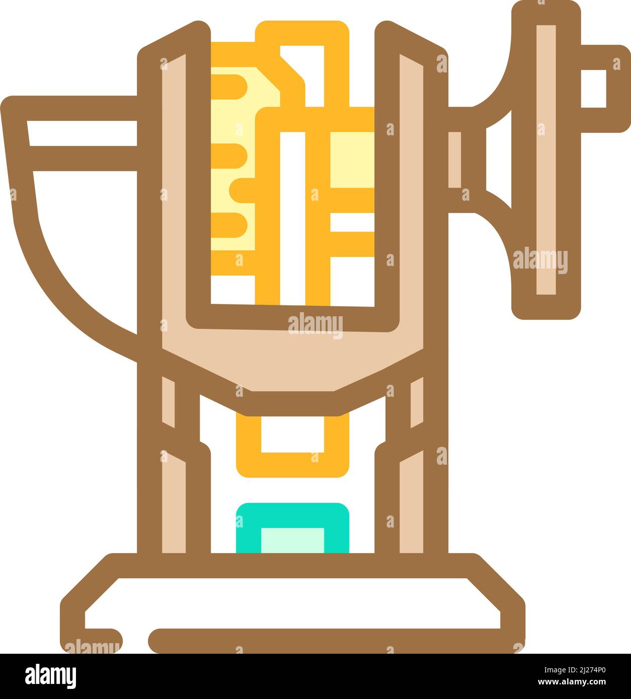 home tablet press color icon vector illustration Stock Vector Image ...