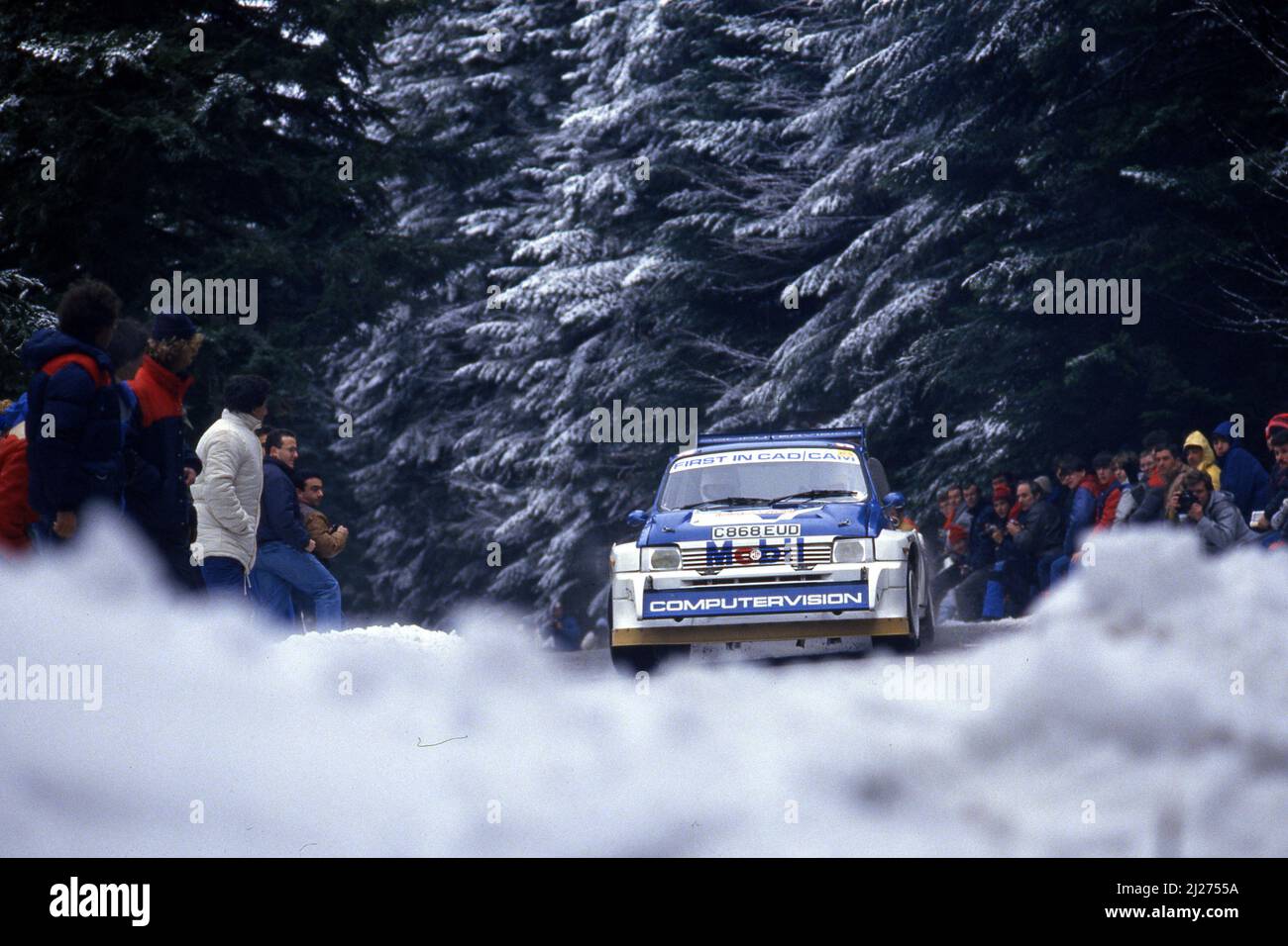 Malcolm Wilson (GBR) Nigel Harris (GBR) Austin Rover MG Metro 6R4 GrB ...