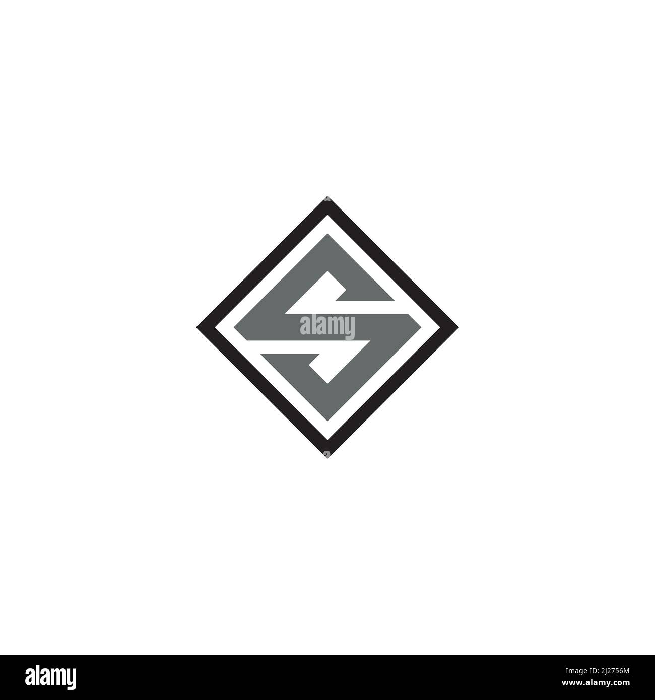 Sharp monogram design Cut Out Stock Images & Pictures - Alamy