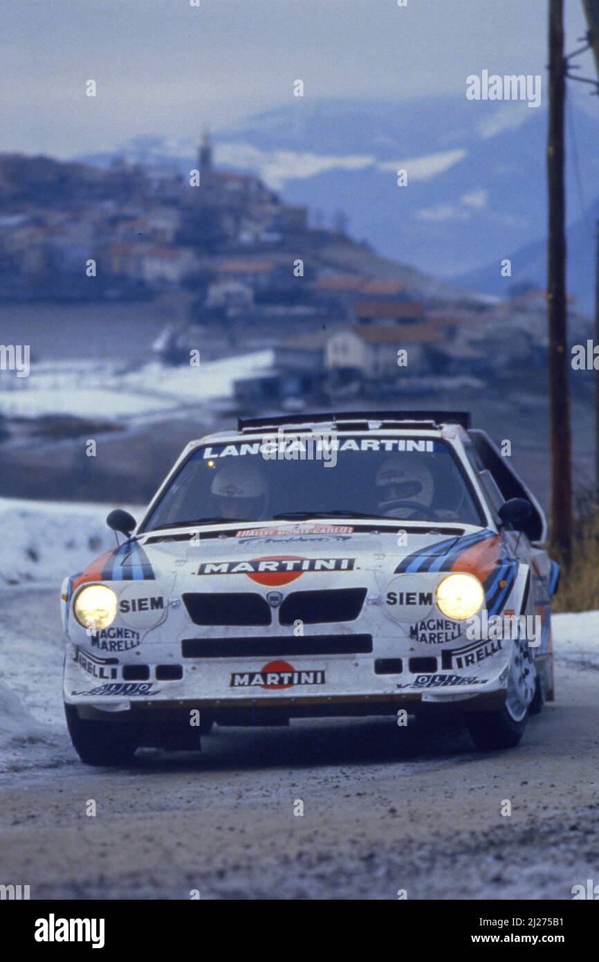 Henri Toivonen (FIN) Sergio Cresto (USA) Lancia Delta S4 GrB Martini ...