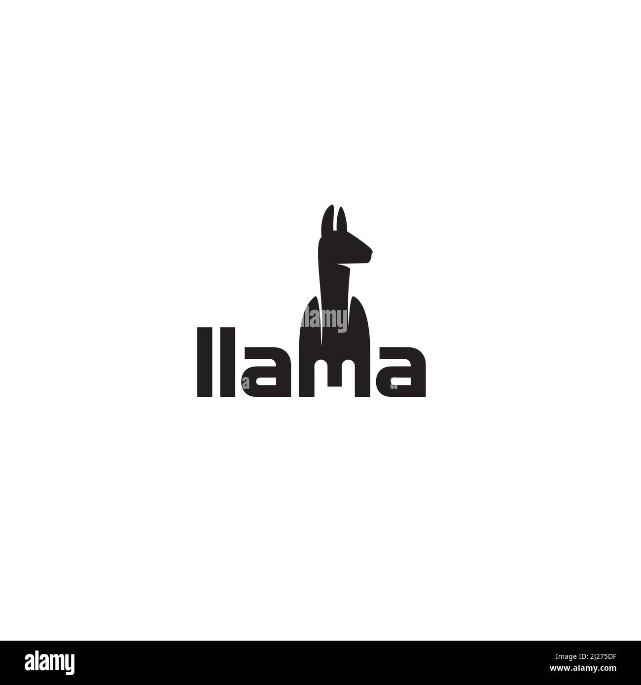 a simple Llama wordmark logo design Stock Vector Image & Art - Alamy