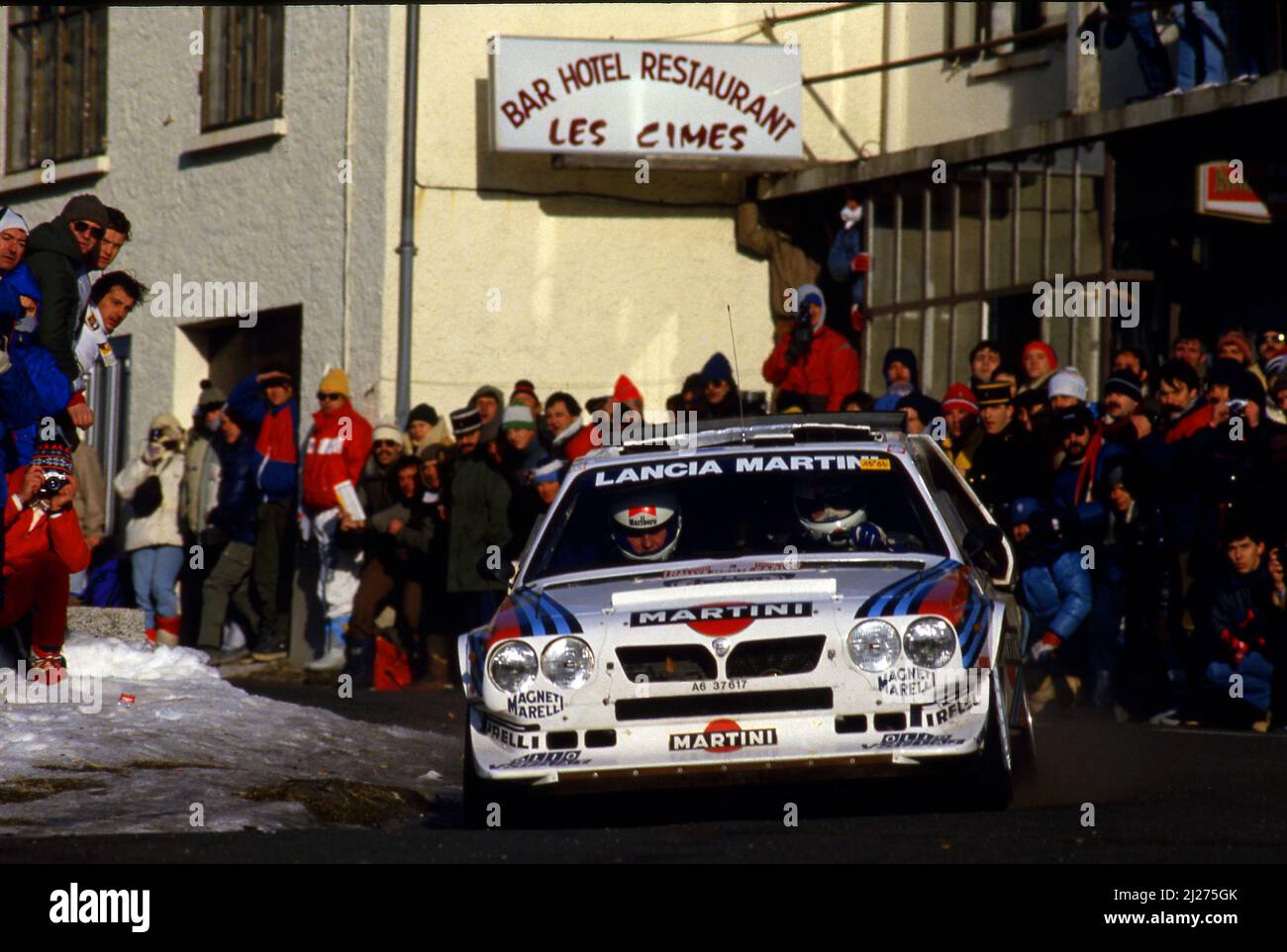Markku Alen (FIN) Ilkka Kivimaki (FIN) Lancia Delta S4 GrB Martini ...