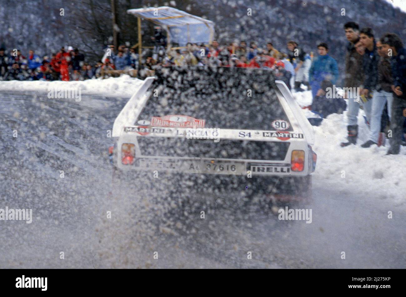 Henri Toivonen (FIN) Sergio Cresto (USA) Lancia Delta S4 GrB Lancia ...