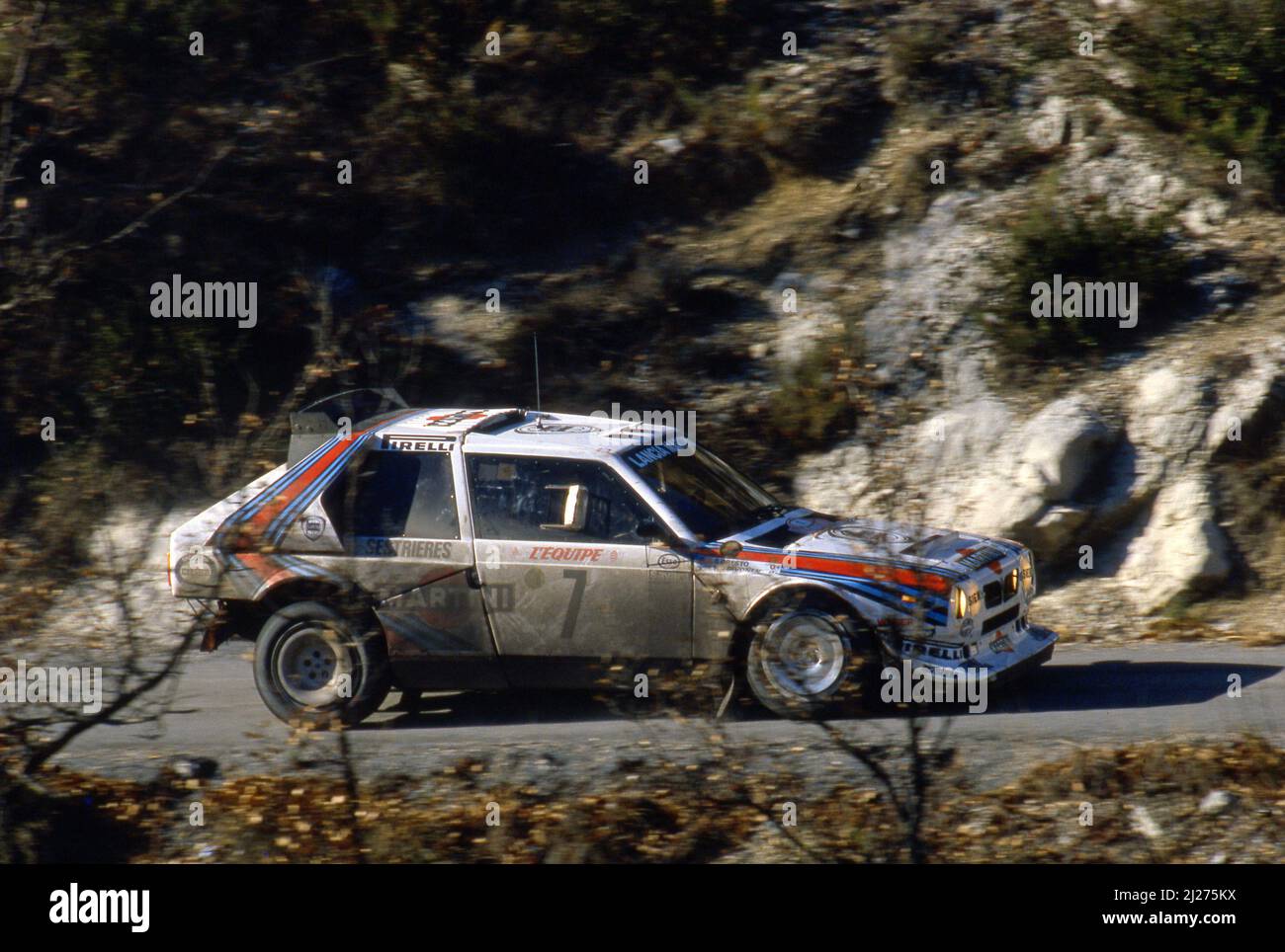Henri Toivonen (FIN) Sergio Cresto (USA) Lancia Delta S4 GrB Lancia ...