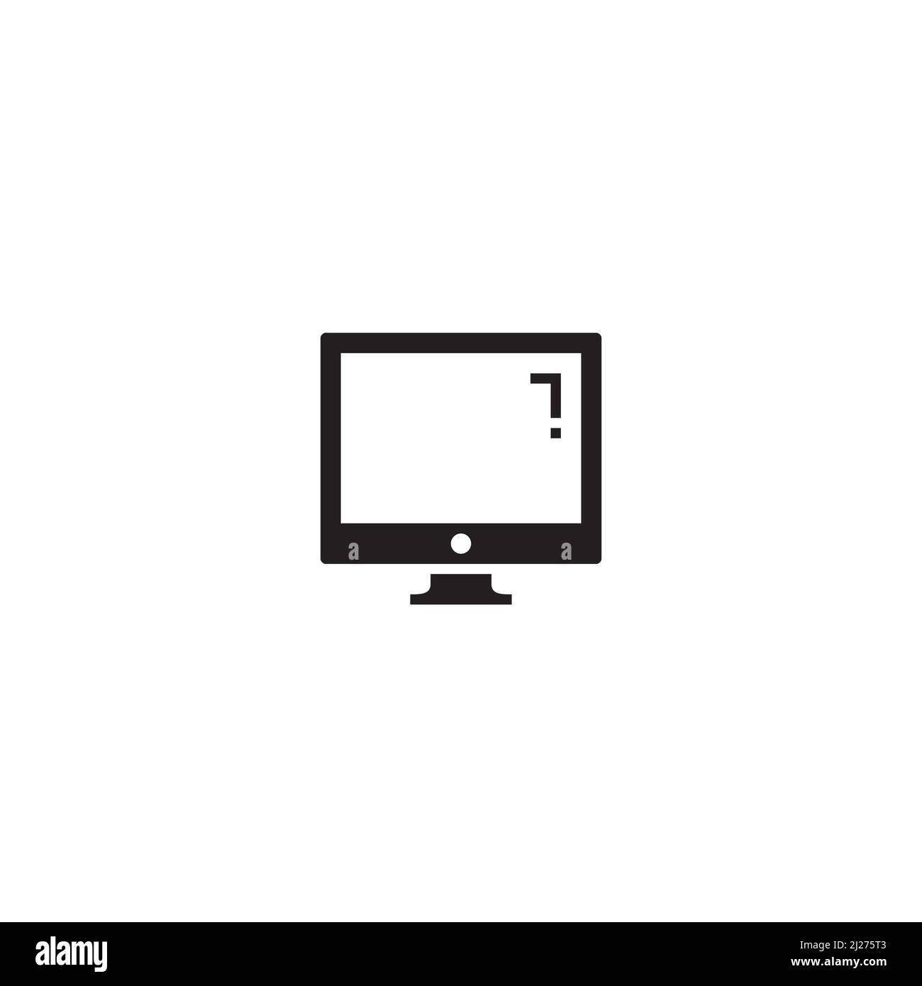 Monitor logo or icon design Stock Vector Image & Art - Alamy