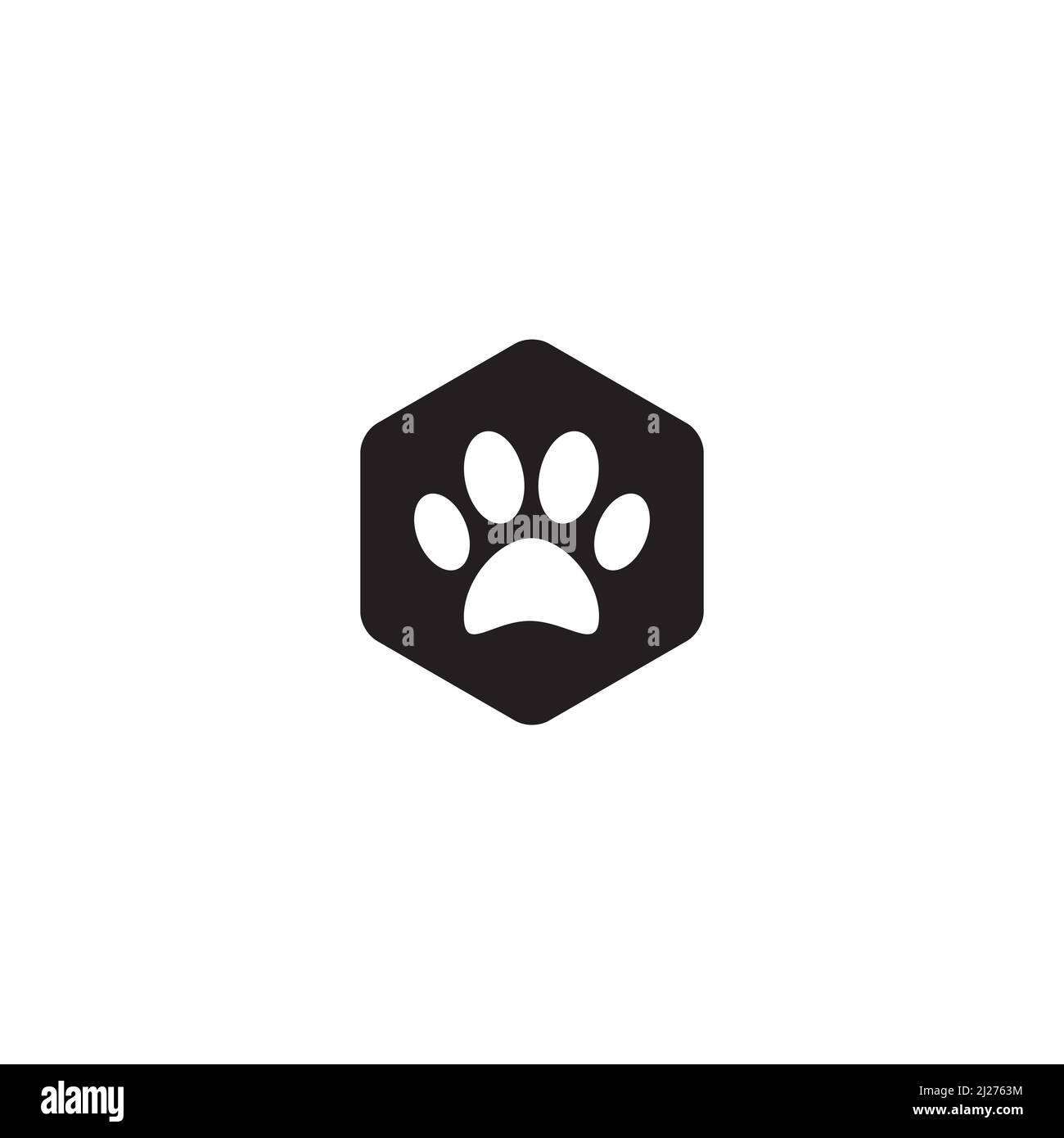Paw logo or icon design Stock Vector Image & Art - Alamy