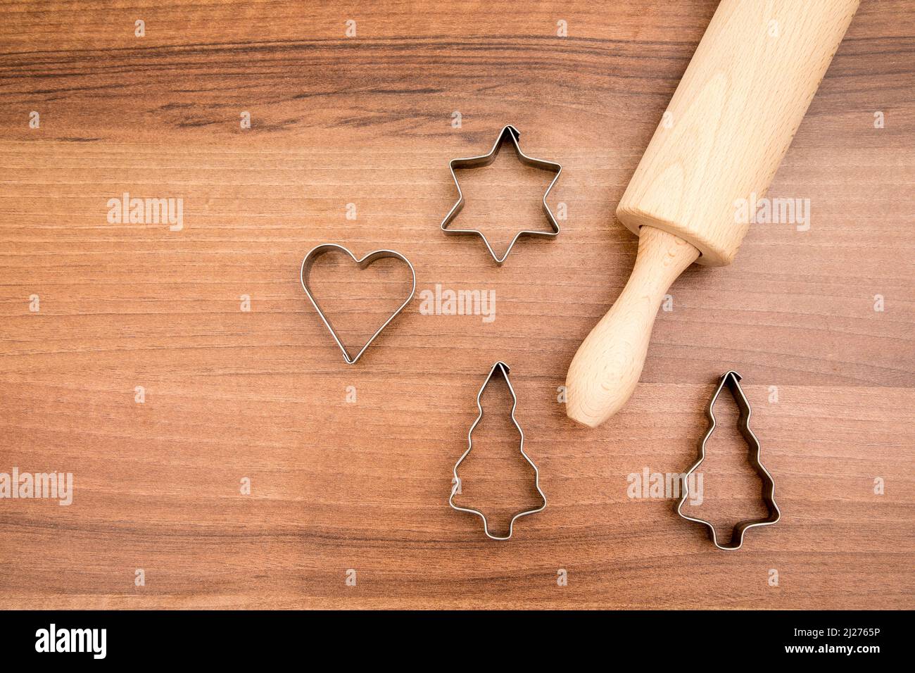 a photo of christmas cookie baking materials Stock Photo - Alamy