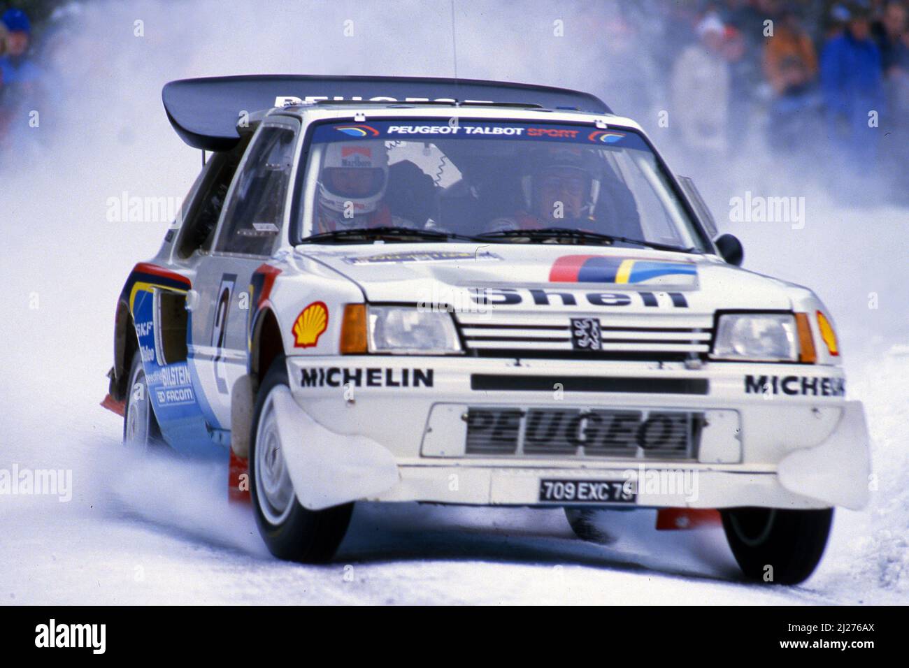 Timo Salonen (FIN) Seppo Harjanne (FIN) Peugeot 205 T16 E2 GrB Peugeot ...