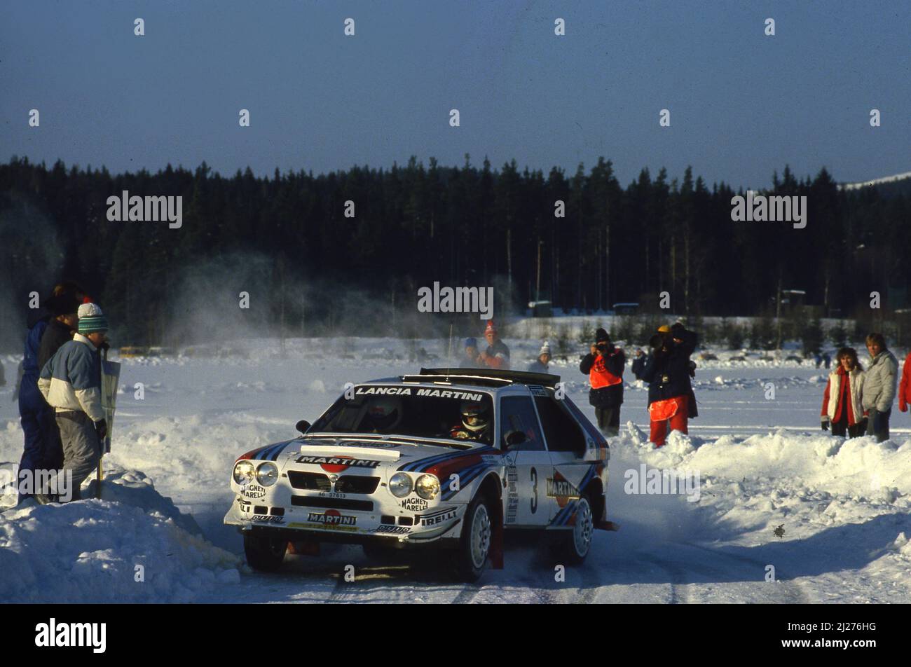 Markku Alen (FIN) Ilkka Kivimaki (FIN) Lancia Delta S4 GrB Lancia ...