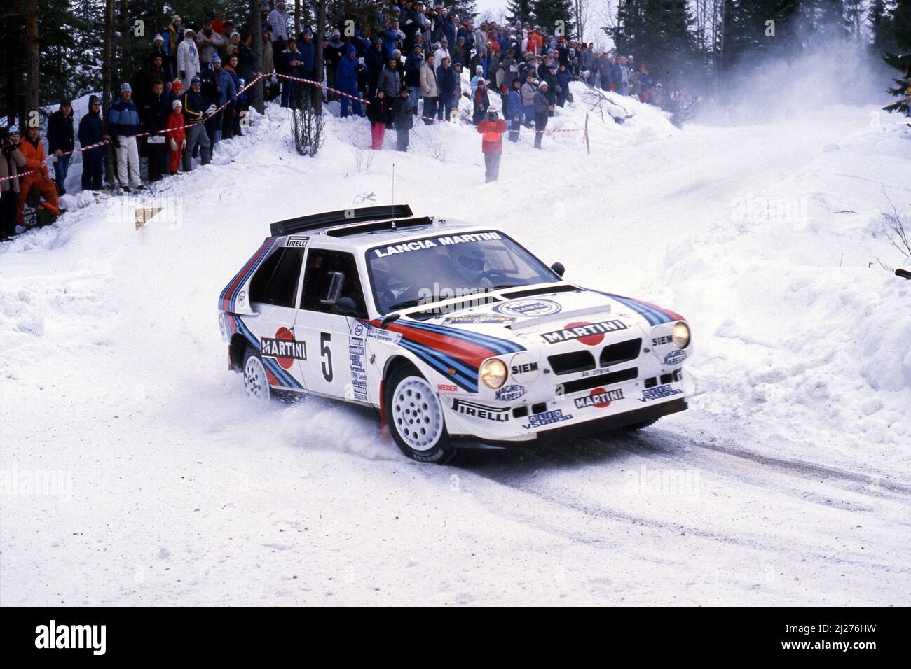 Henri Toivonen (FIN) Sergio Cresto (USA) Lancia Delta S4 GrB Lancia ...