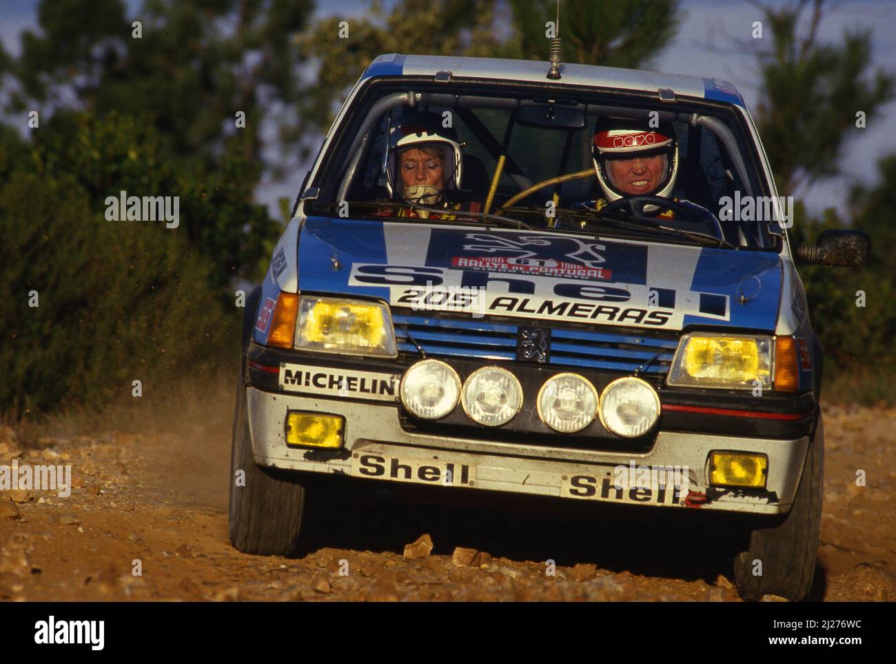 Jean Sebastian Couloumies (FRA) Claudine Causse (FRA) Peugeot 205 GTI ...
