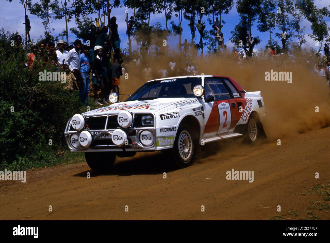 Bjorn Waldegard (SWE) Fred Gallagher (GBR) Toyota Celica TCT GrB Toyota ...