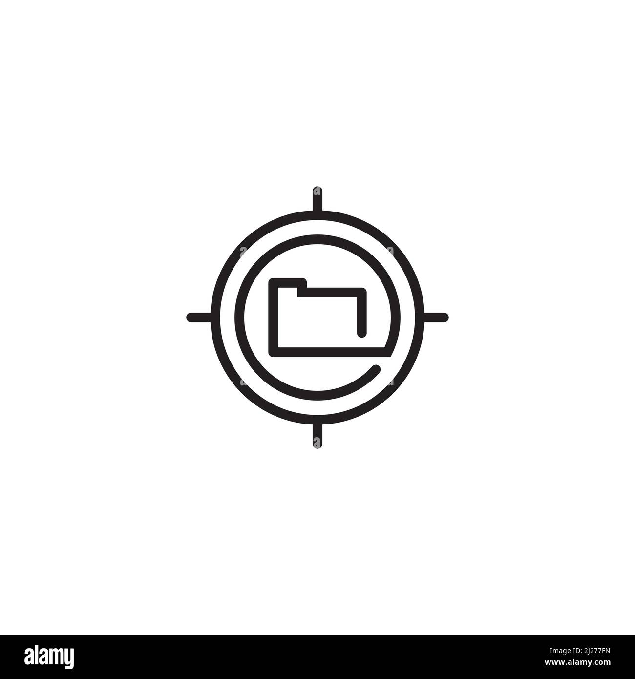 Folder file icon outline Stock Vector Images - Alamy