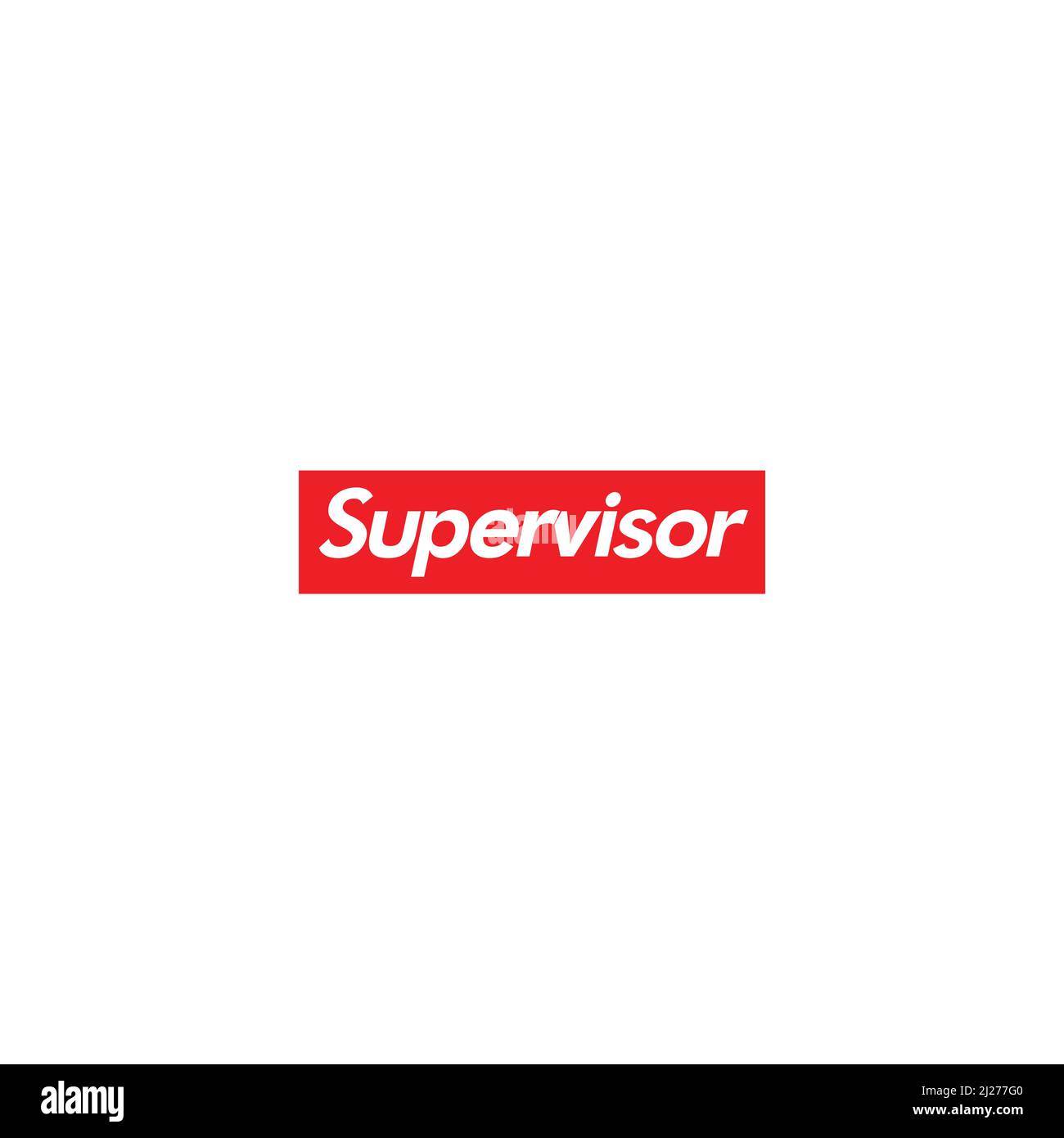 Supervisor logo or wordmark design Stock Vector Image & Art - Alamy