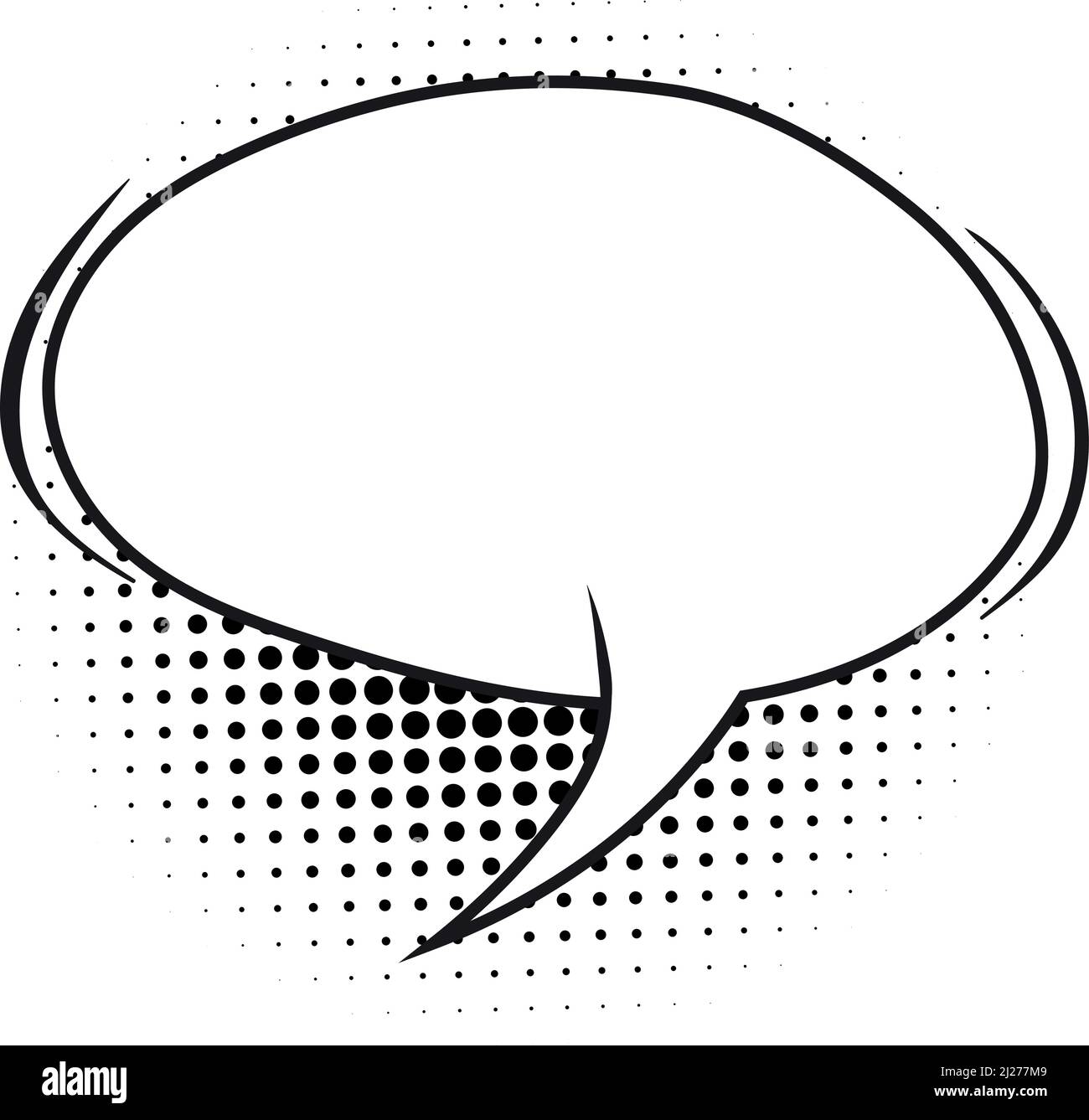 Comic Strip Balloon Clipart Black&white