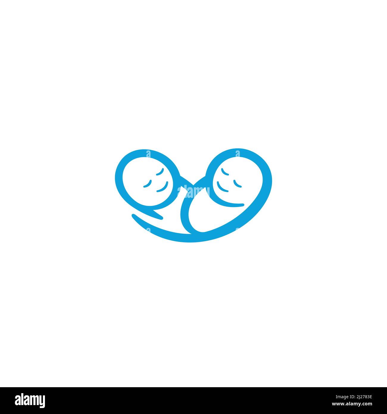Two twin twins Stock Vector Images - Alamy