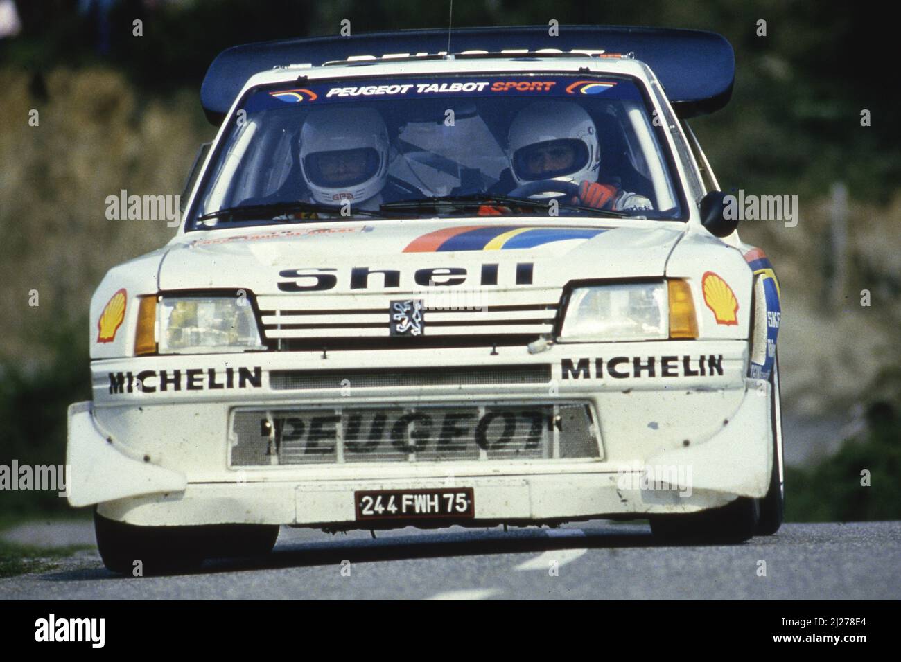 Michele Mouton (FRA) Fabrizia Pons (ITA) Peugeot 205 T16 E2 GrB Peugeot ...