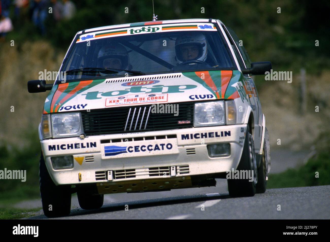 Giovanni Gianni Del Zoppo (ITA) Loris Roggia (ITA) Fiat Uno Turbo GrA ...