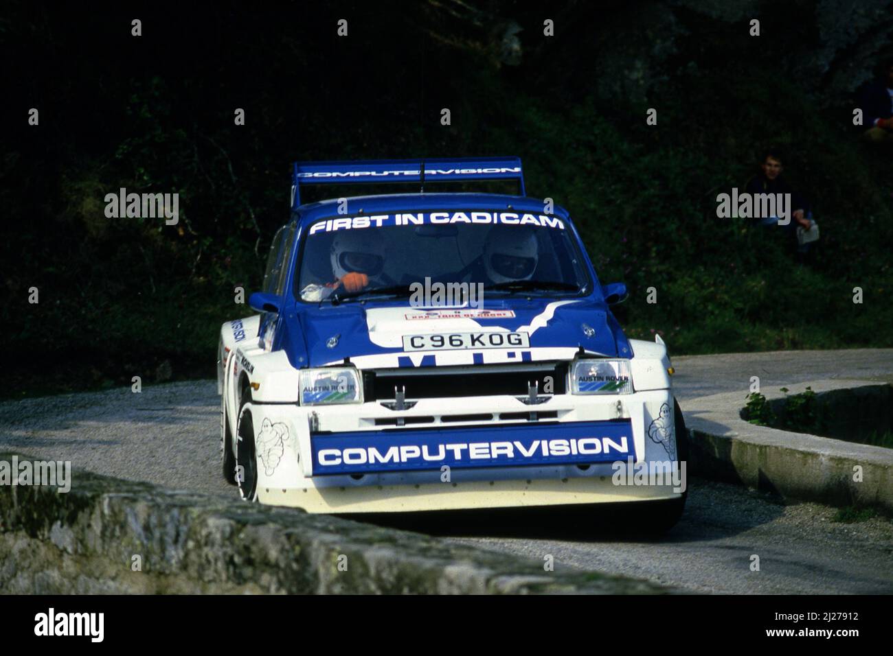 Malcolm Wilson (GBR) Nigel Harris (GBR) Austin Rover MG Metro 6R4 GrB ...