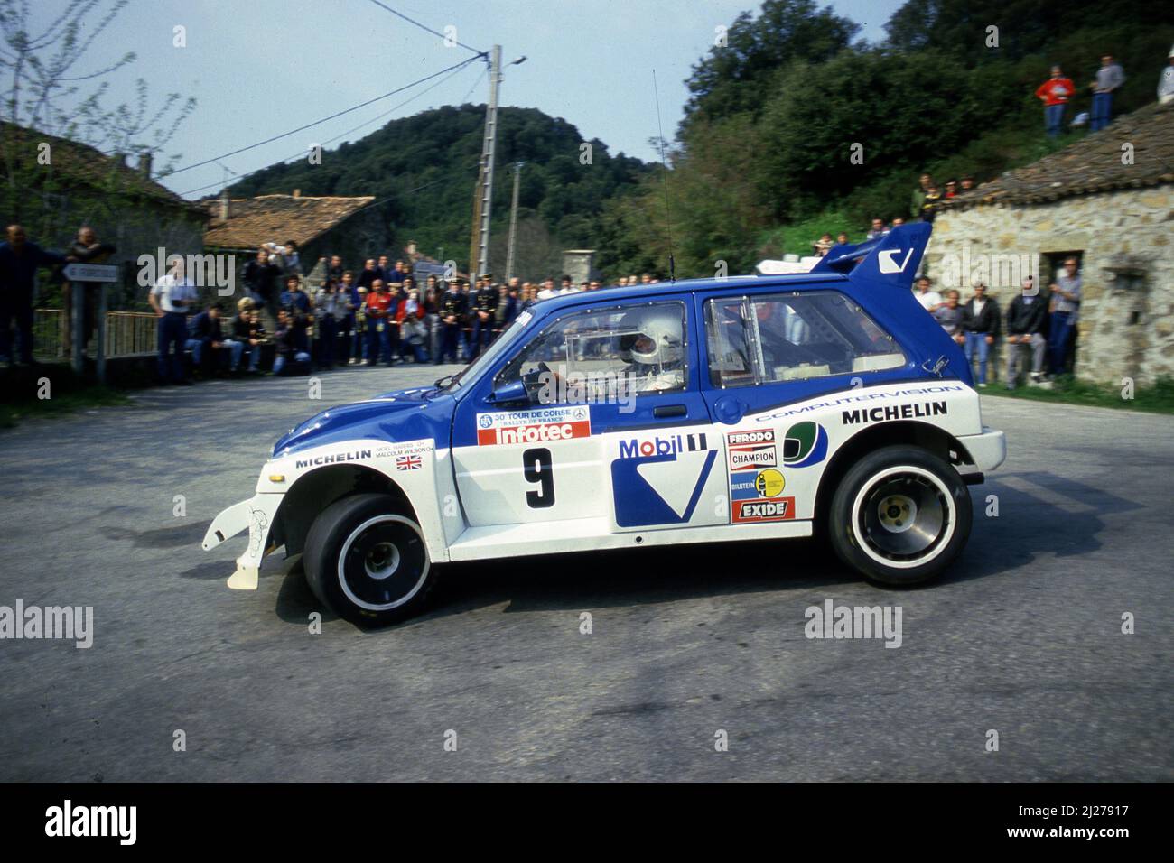 Malcolm Wilson (GBR) Nigel Harris (GBR) Austin Rover MG Metro 6R4 GrB ...