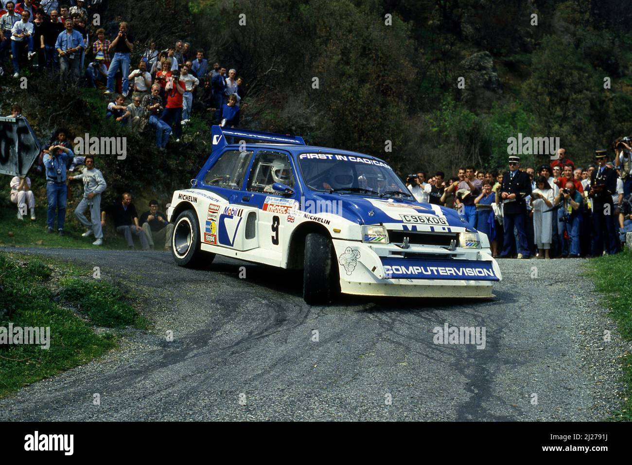 Malcolm Wilson (GBR) Nigel Harris (GBR) Austin Rover MG Metro 6R4 GrB ...