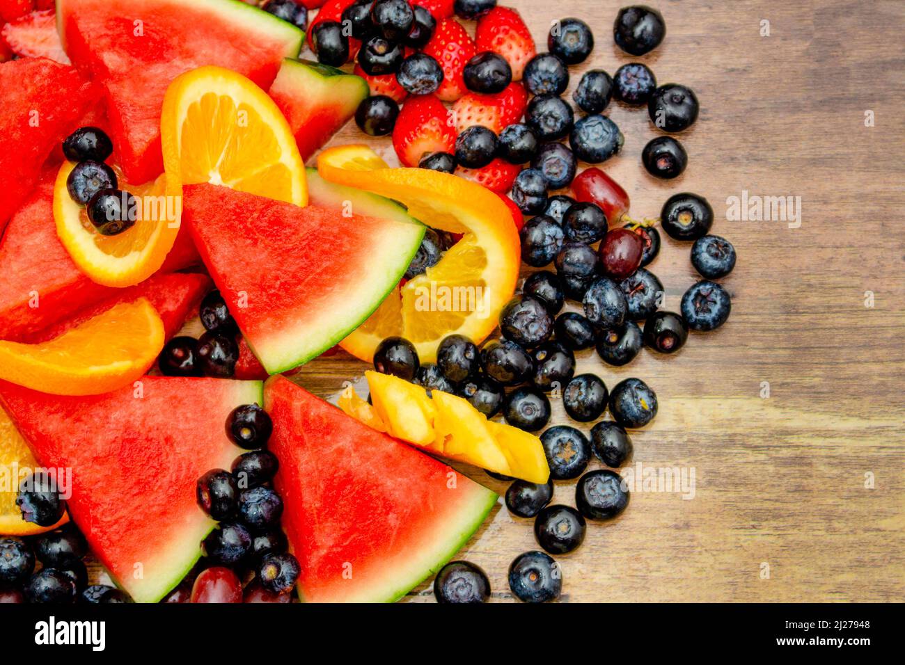 Fresh fruits concept, Healthy mix assorted fruits consist of tropical ...