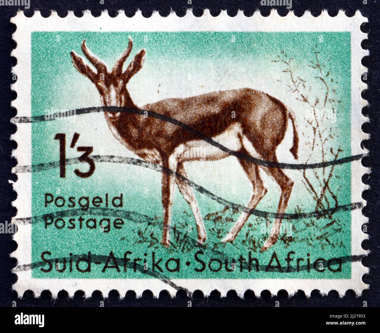SOUTH AFRICA - CIRCA 1954: a stamp printed in South Africa shows ...