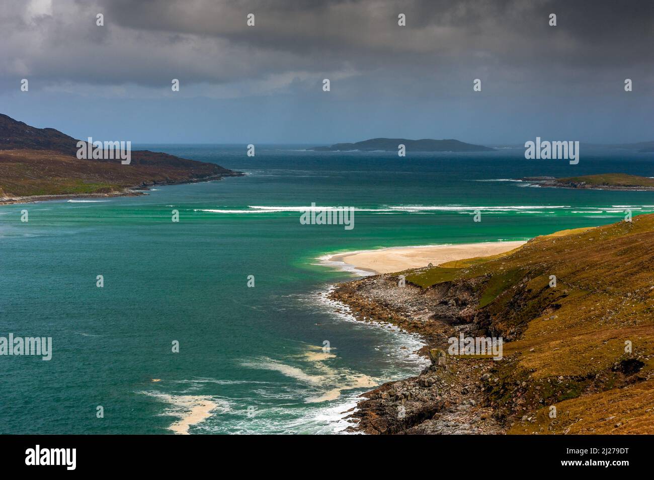 The Sound of Scarp on The Isle of harris in the Outer Hebrides of ...