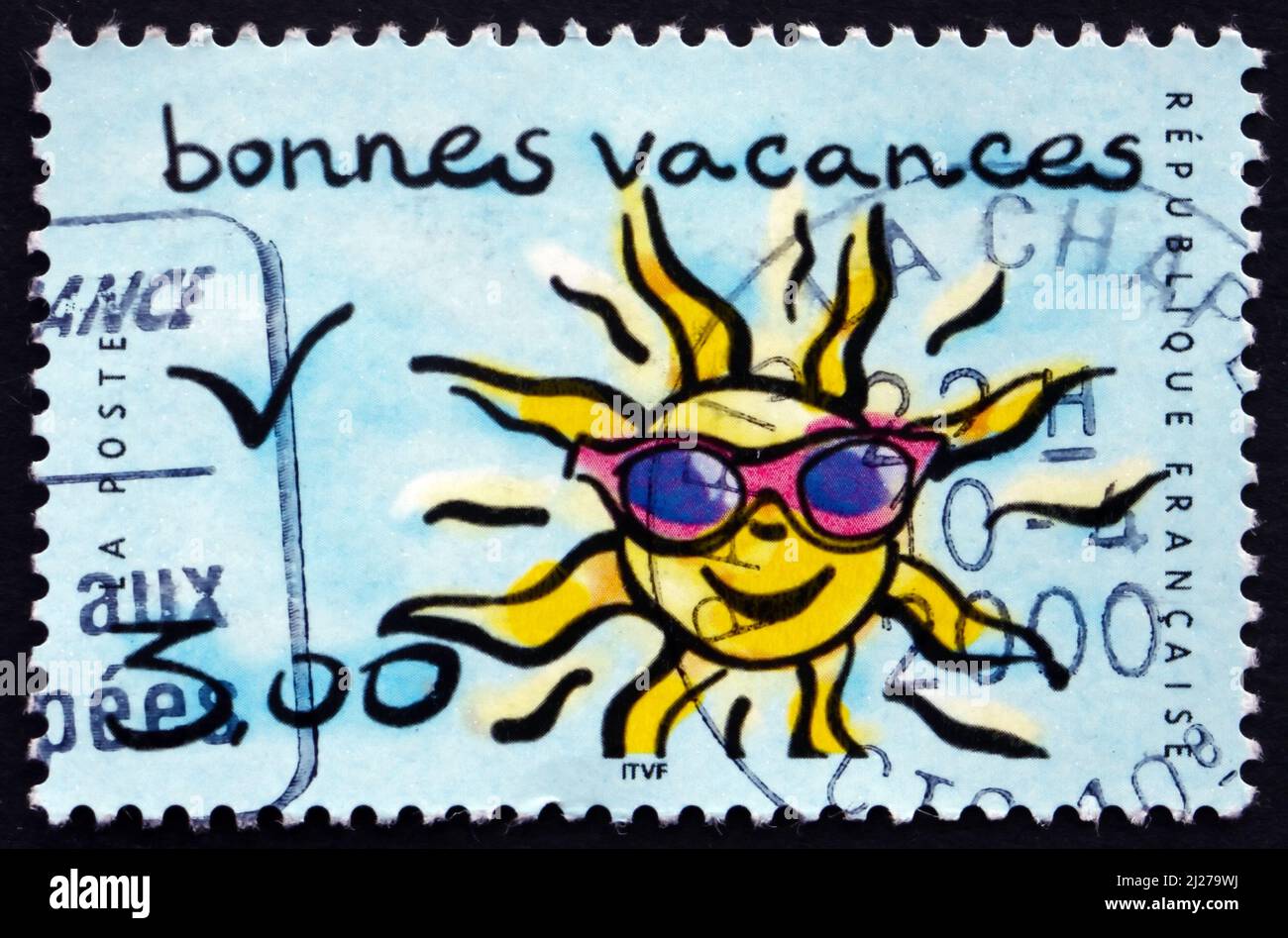 French postage stamp nice hi-res stock photography and images - Alamy