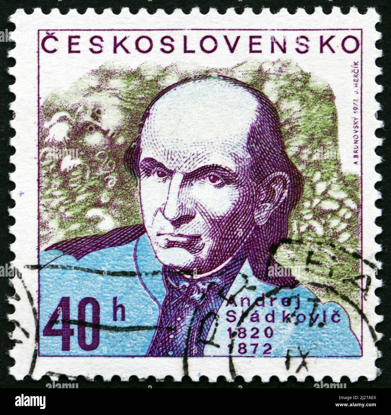 CZECHOSLOVAKIA - CIRCA 1972: a stamp printed in the Czechoslovakia ...