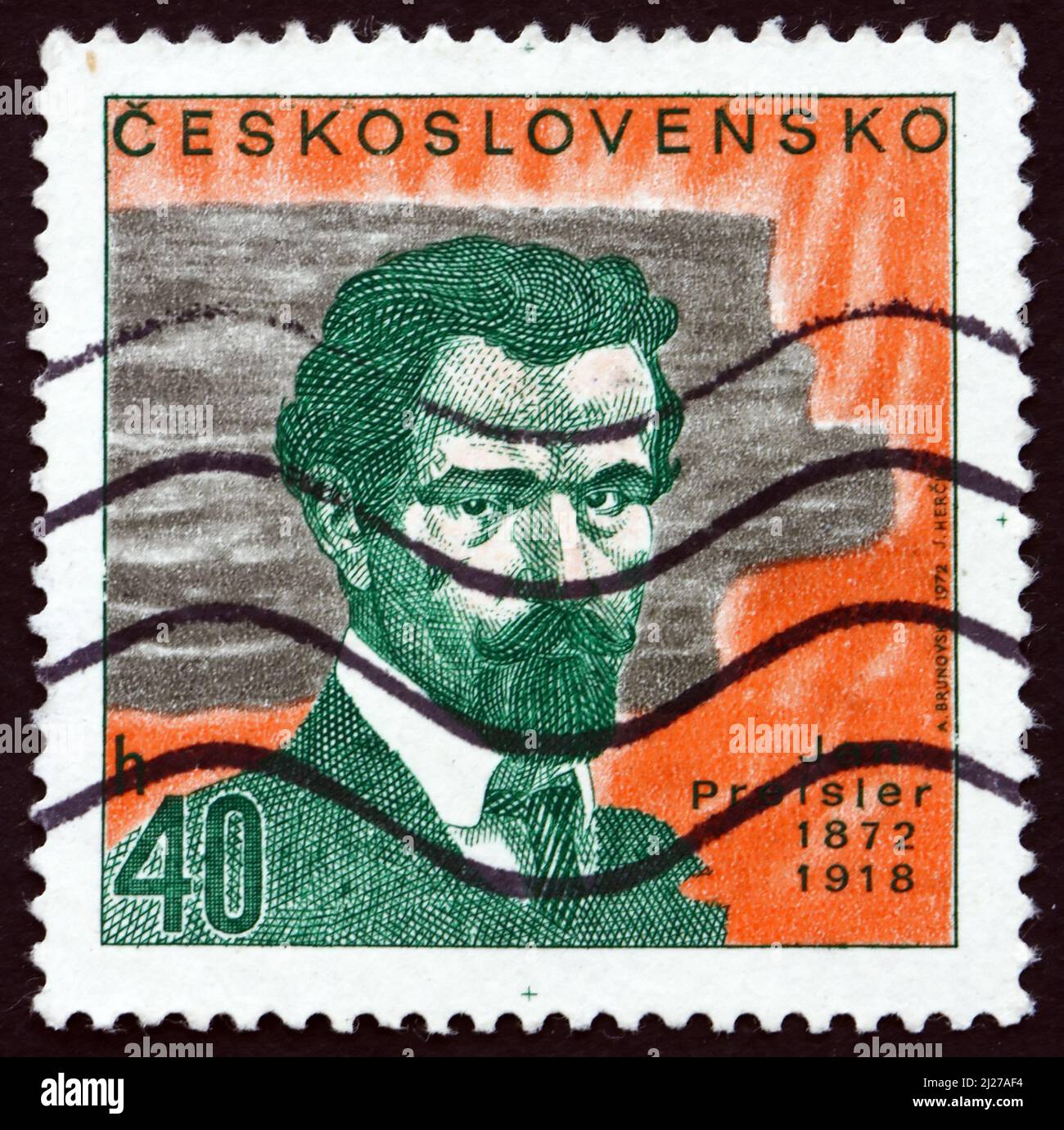 CZECHOSLOVAKIA - CIRCA 1972: a stamp printed in the Czechoslovakia ...